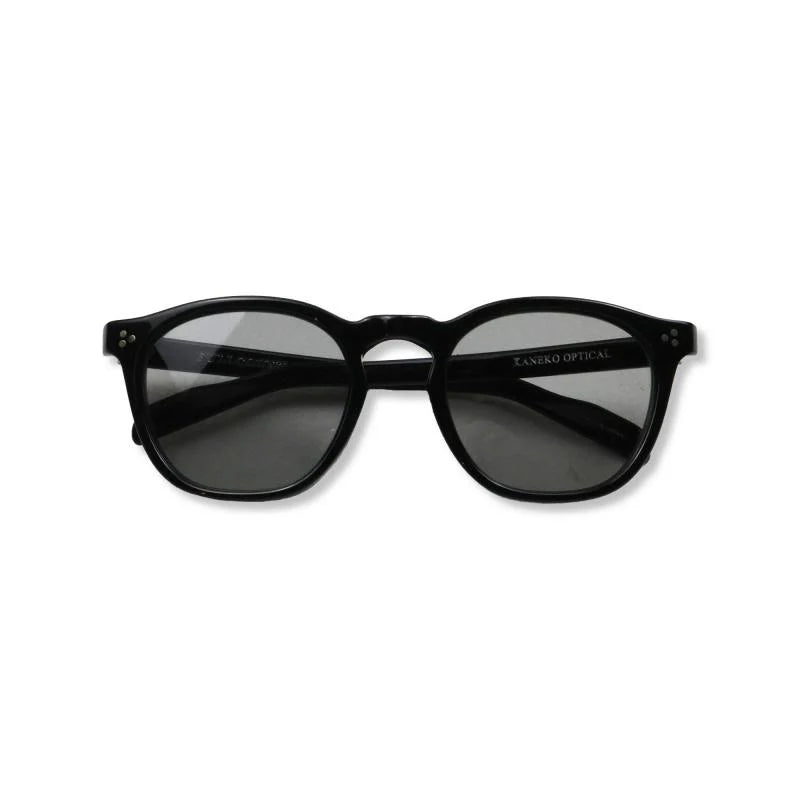 Fullcount x Kaneko Optical "Old Parisien" Sunglasses Black x Black — Brooklyn Clothing