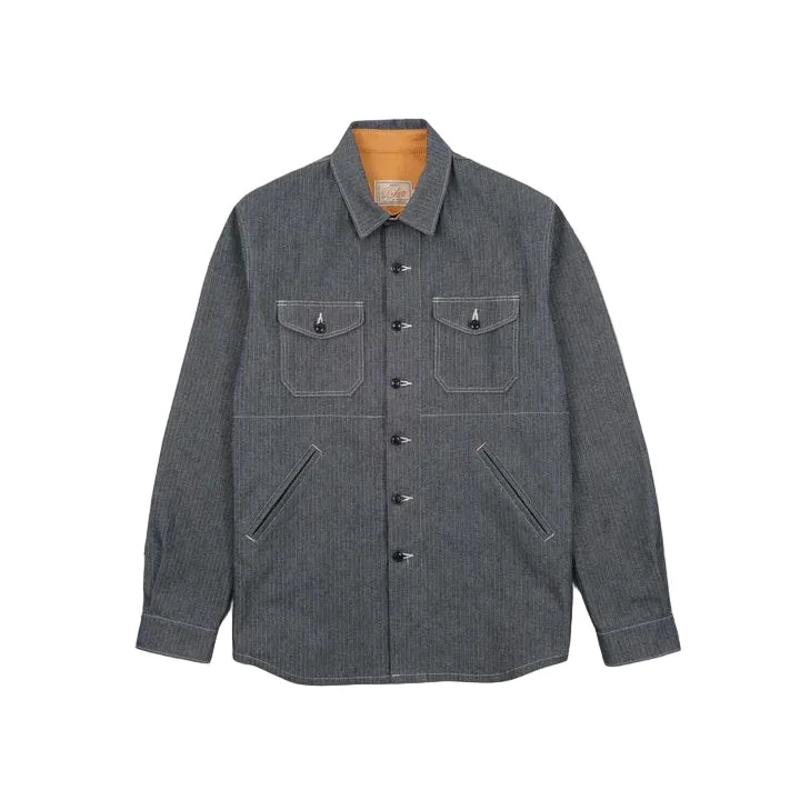 Crissman Overshirt 11oz Herringbone Bull Denim — Brooklyn Clothing