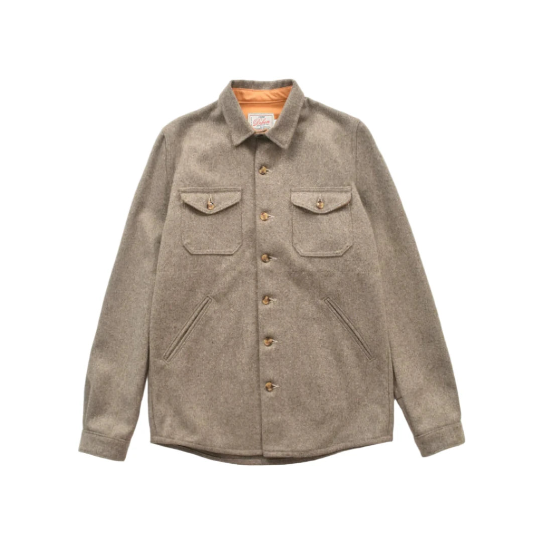 Crissman Overshirt Wool Oatmeal — Brooklyn Clothing