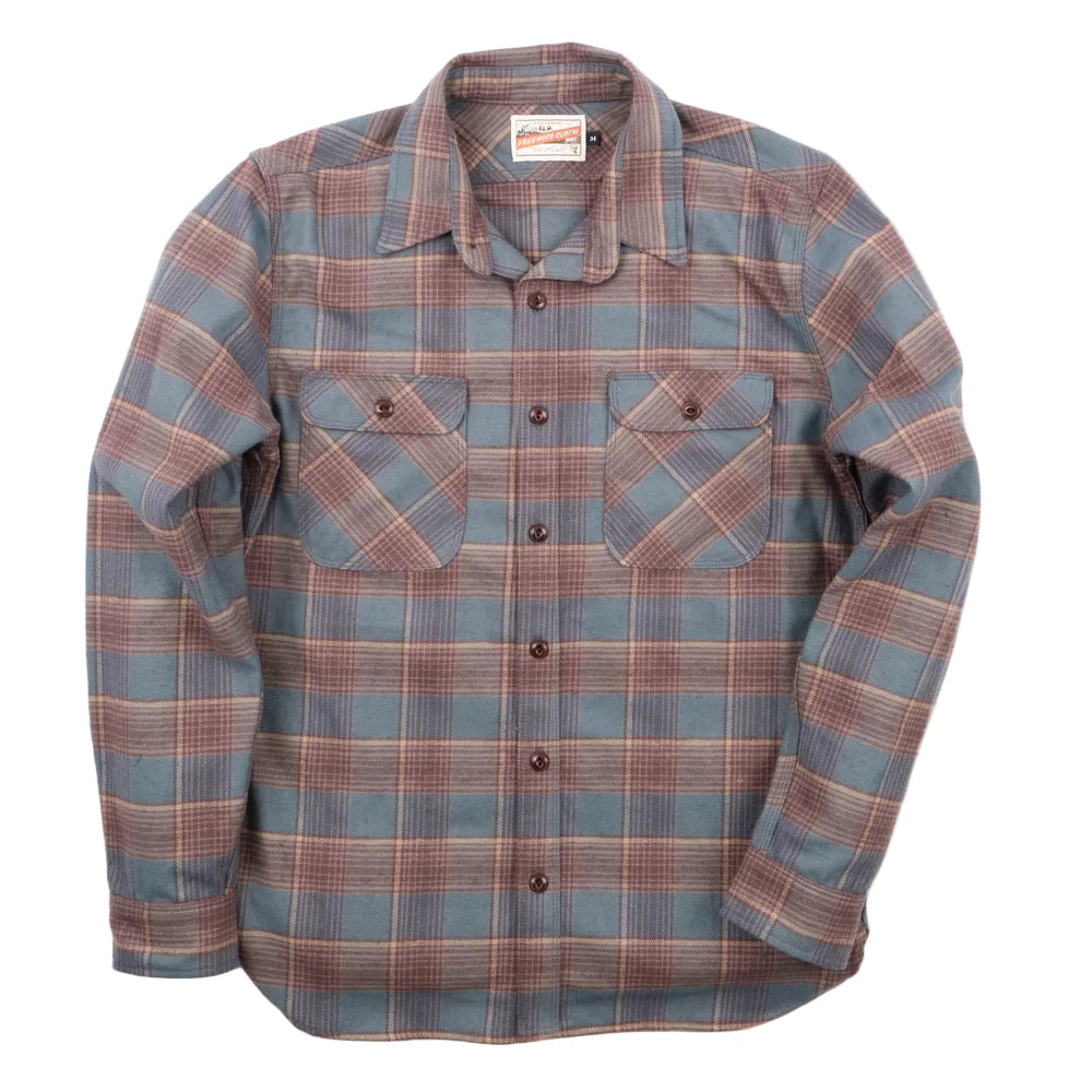 Jepson Dusty Blue Plaid Shirt — Brooklyn Clothing