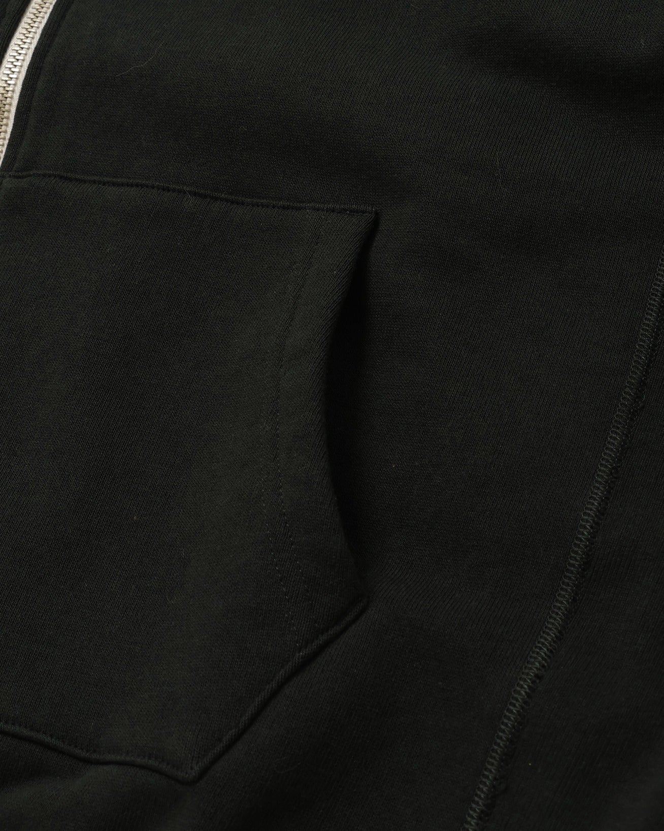 Zip Hoodie - Super Looper French Terry - Black — Brooklyn Clothing
